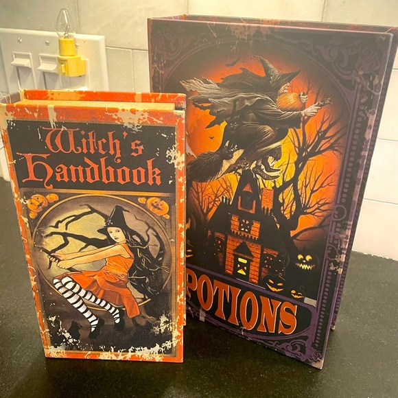 Accents | Vintage Inspired Halloween Salem Gothic Witch Handbook Faux ...